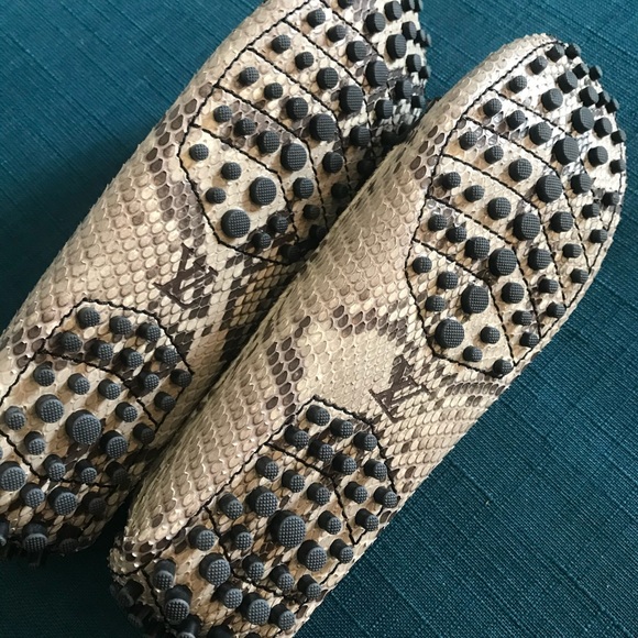 Louis Vuitton | Shoes | Louis Vuitton Genuine Snake Skin Loafers | Poshmark